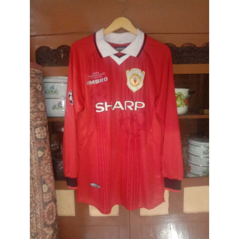 Jual jersey mu 1998/1999 lengan panjang grade ori | Shopee Indonesia