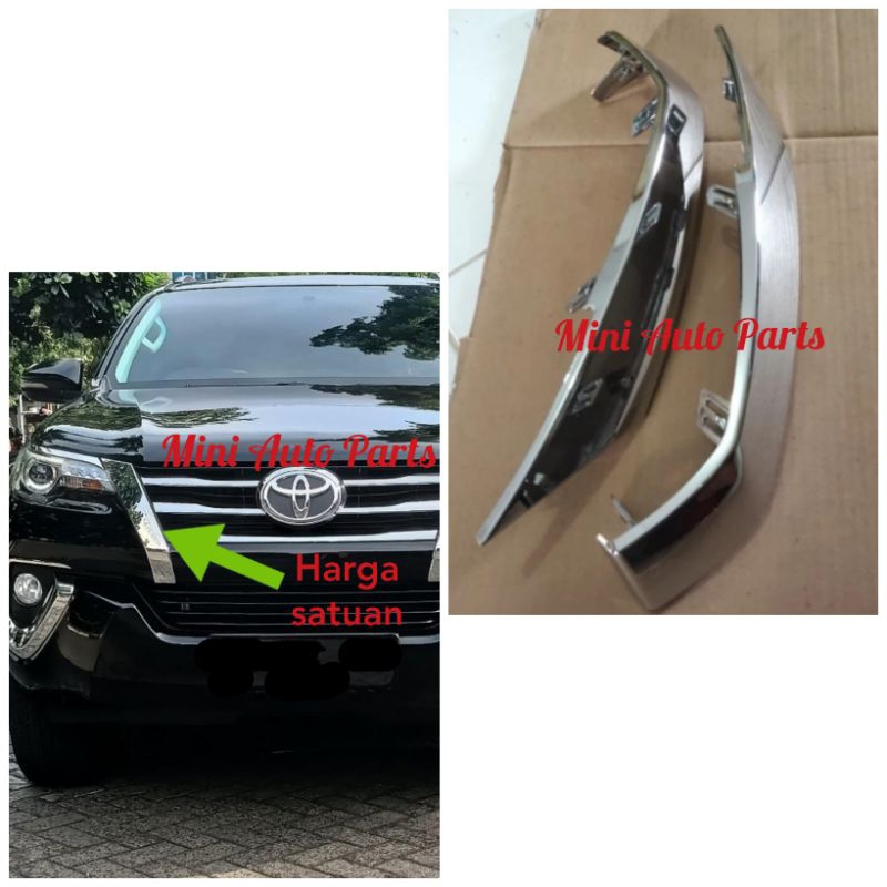 Jual List LIS Grill GRILLE Radiator CROME Fortuner VRZ Original ...