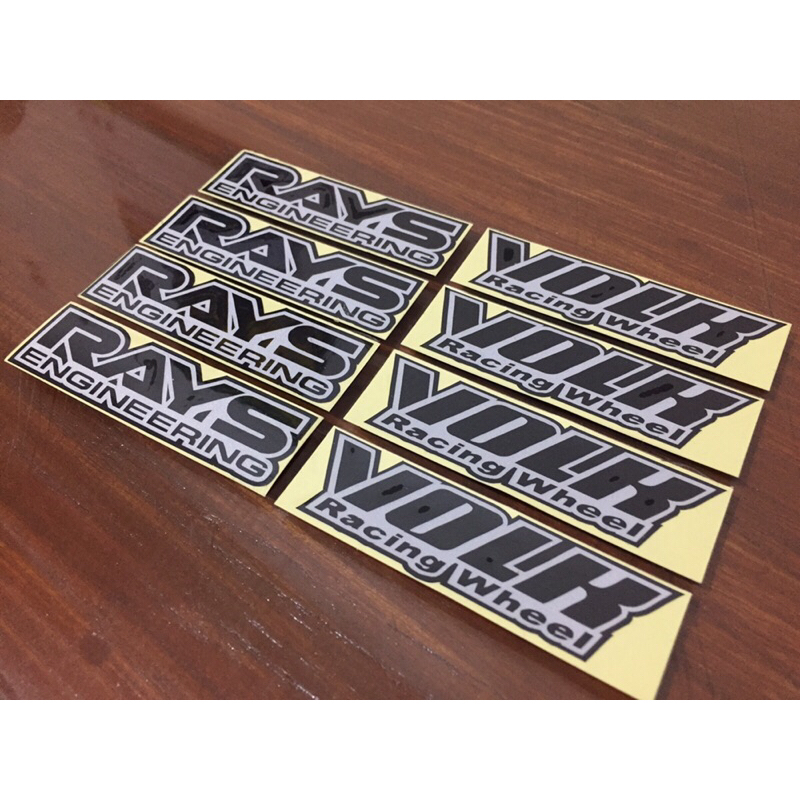 Jual stiker velk volk racing rays engineering 1 set stiker cutting ...