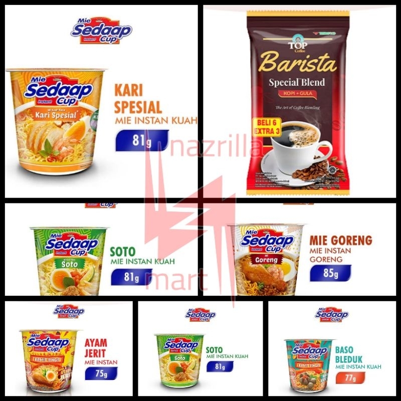 Jual paket food and drink / aneka makanan minuman mie cola minyak kopi ...