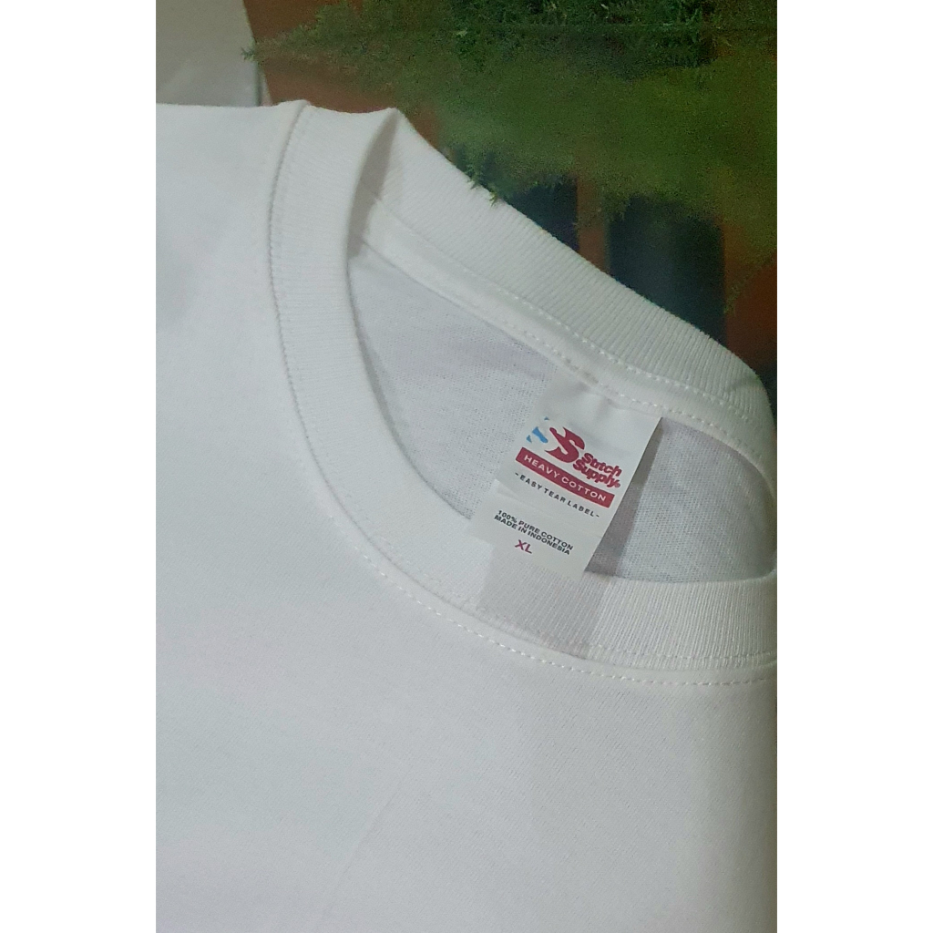 Jual Tshirt Stitch Supply HEAVY PUTIH sz S M | Shopee Indonesia