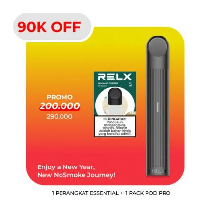 Jual RELX Bundle Essential Black Device and Pod (Isi 1 Pod) | Shopee ...