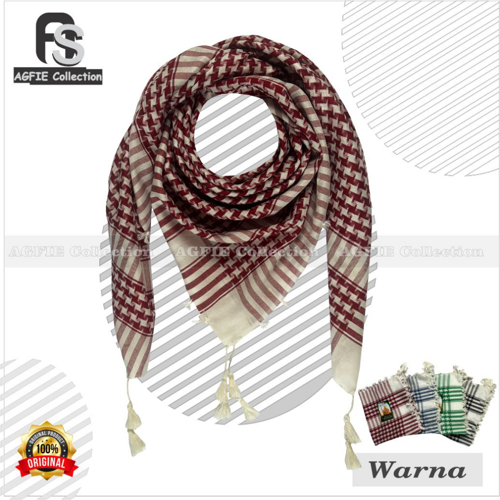 Jual SORBAN ALMINA MOTIF JAGUNG SORBAN HAJI PREMIUM | Shopee Indonesia