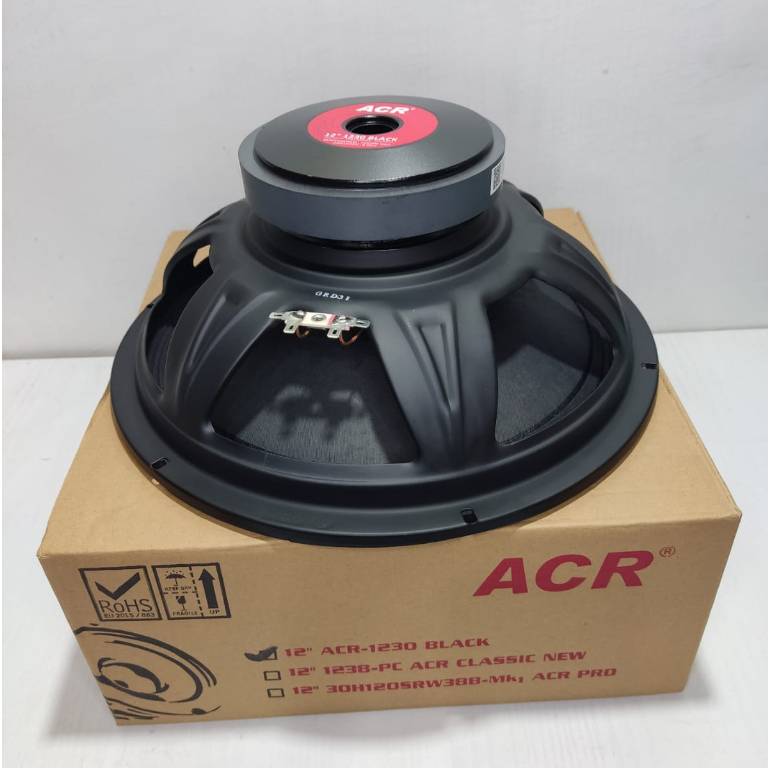 Jual Speaker ACR 12INCH 1230 BLACK/Speker ACR FULLRANGE 200watt mid ...