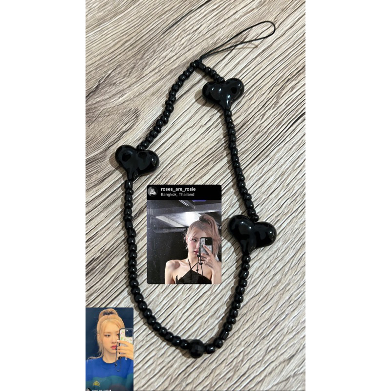 Jual Strap Hp BLACKPINK Rose | Phone Strap Rose Blackpink | strap hp ...