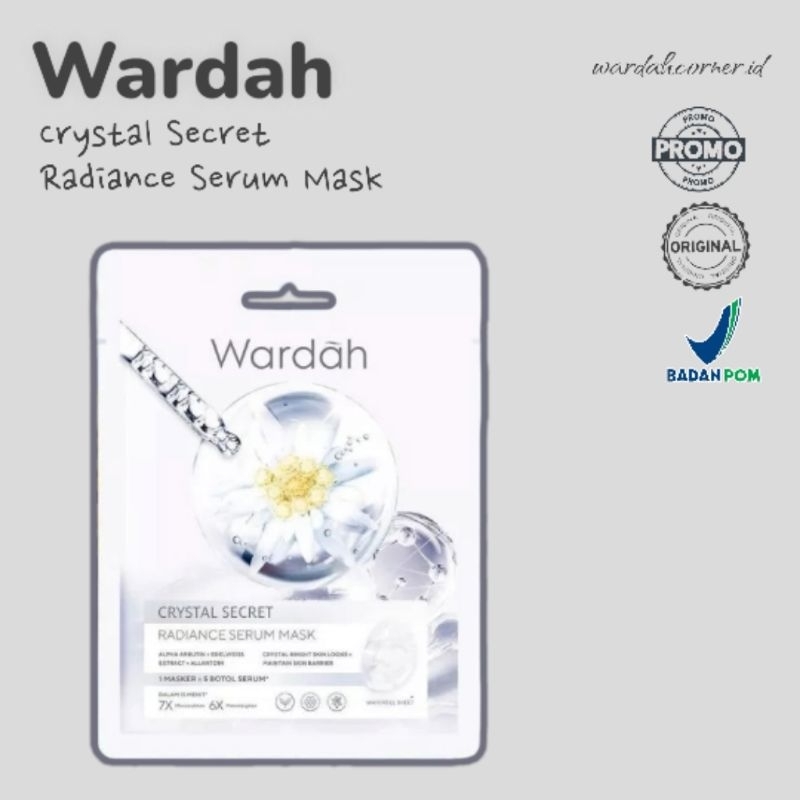 Jual Wardah Crystal Secret Radiance Serum Mask | Shopee Indonesia