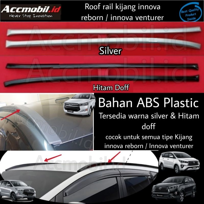Jual Roof rail roofrail kijang innova reborn / innova venturer model ...