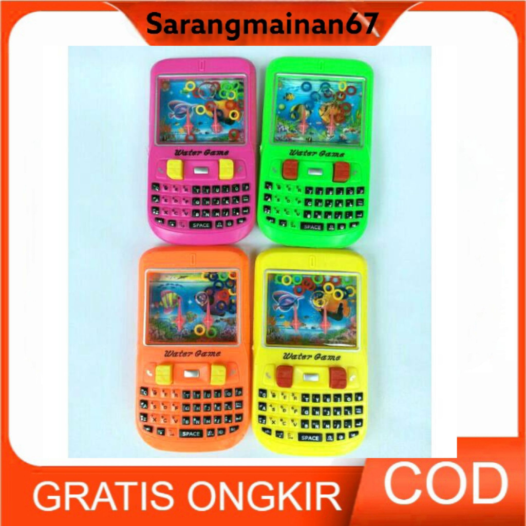 Jual (PROMO)MAINAN ANAK JADUL Mainan Gamebot Gimbot Air HP Pencet Ring ...