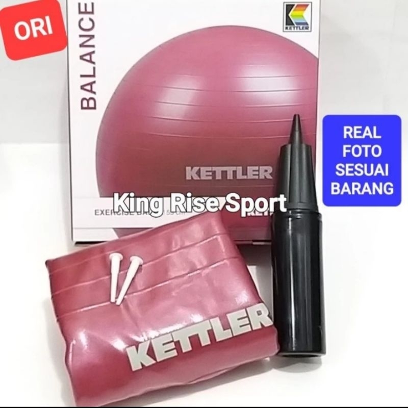Jual KETTLER Exercise Ball / Gymball 65 Cm + Pompa - ORI | Shopee Indonesia
