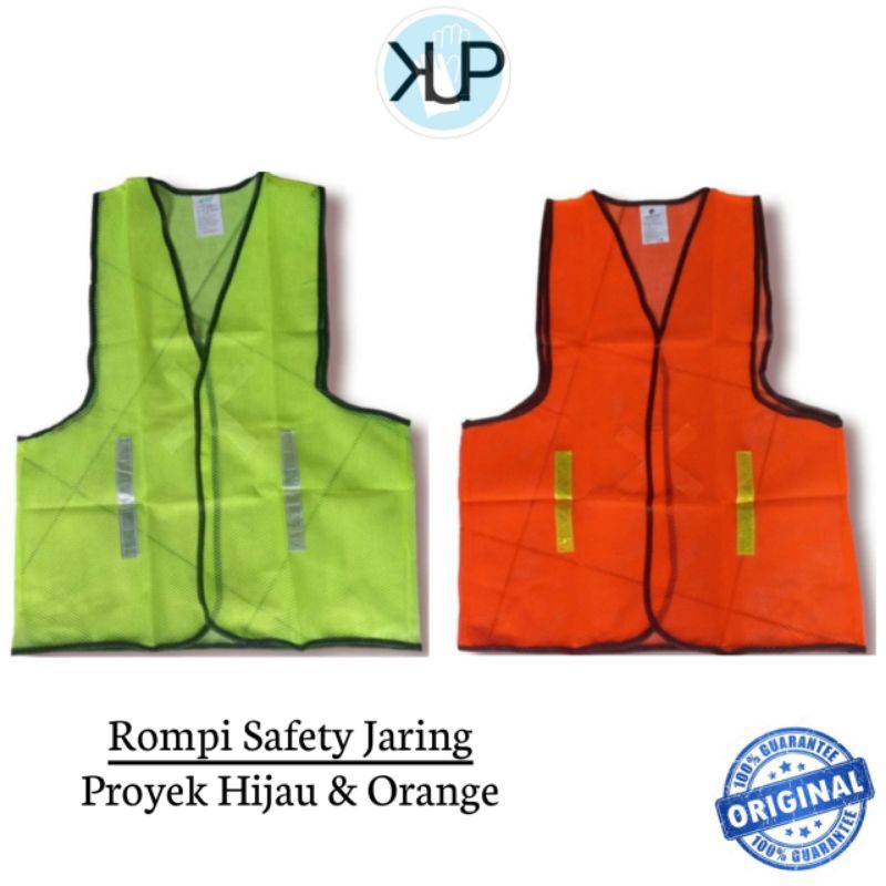 Jual Rompi Safety Jaring Proyek All Size / Rompi Proyek | Shopee Indonesia
