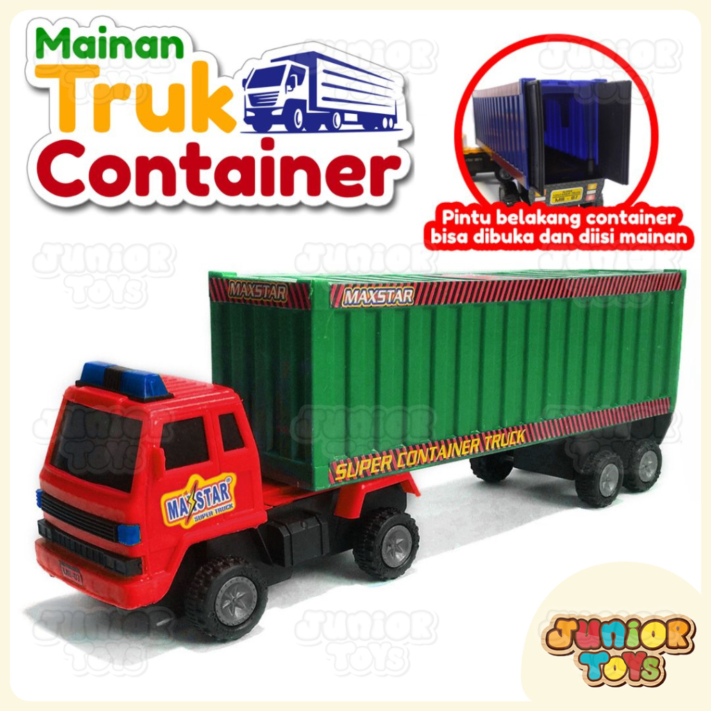 Jual Mainan Mobil Truk Container Besar Box Bisa Dibuka Truck Car Toys ...