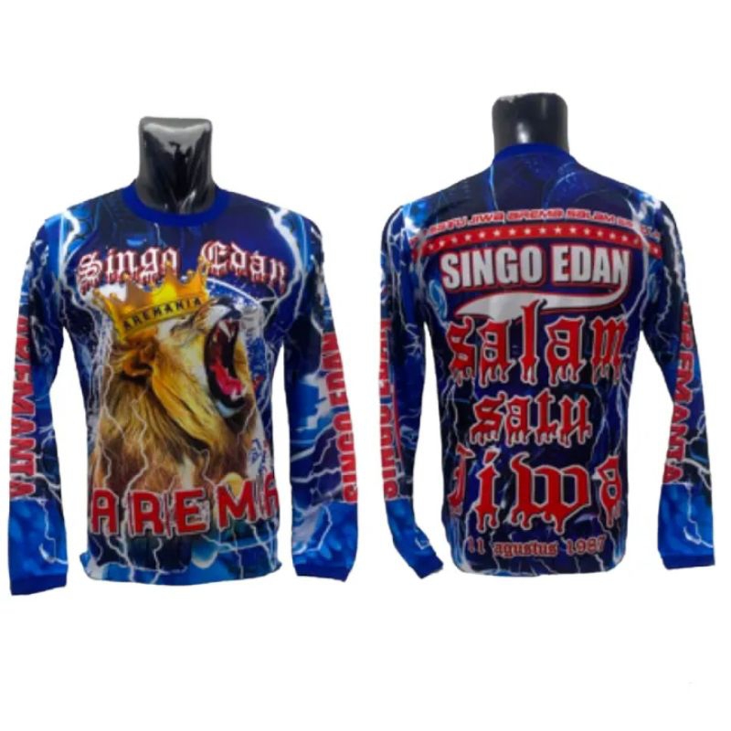 Jual Kaos Jersey Suporter Bola Arema Dewasa Lengan Panjang Full ...