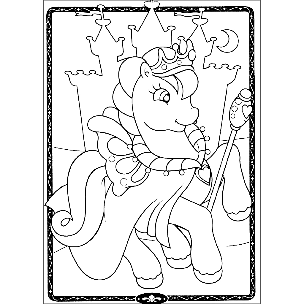 Jual Gambar Sketsa Mewarnai / Little Pony / Part 2 / Gambar Sketsa ...