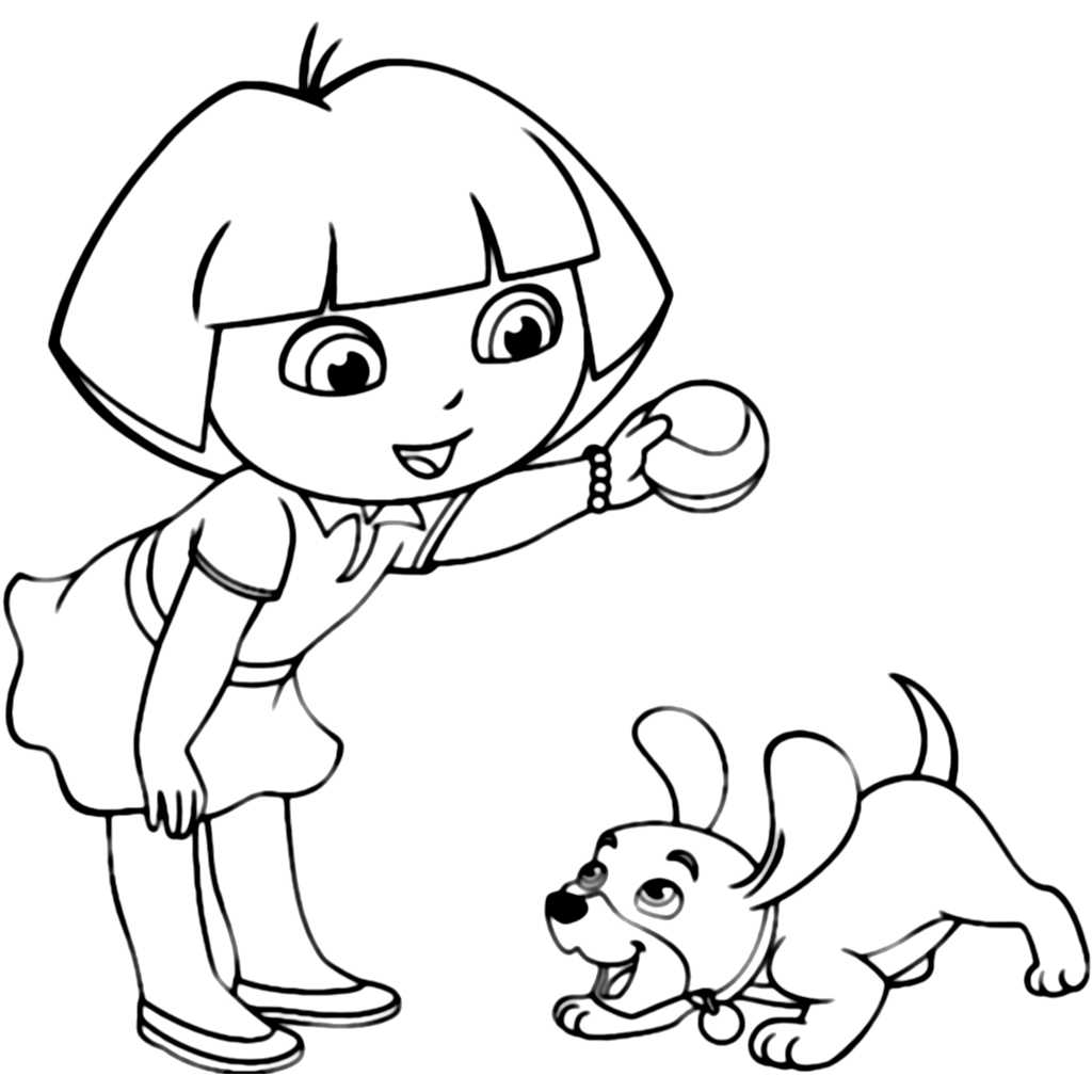 Jual Gambar Sketsa Mewarnai / Dora / Part 1 / Gambar Sketsa / Gambar ...