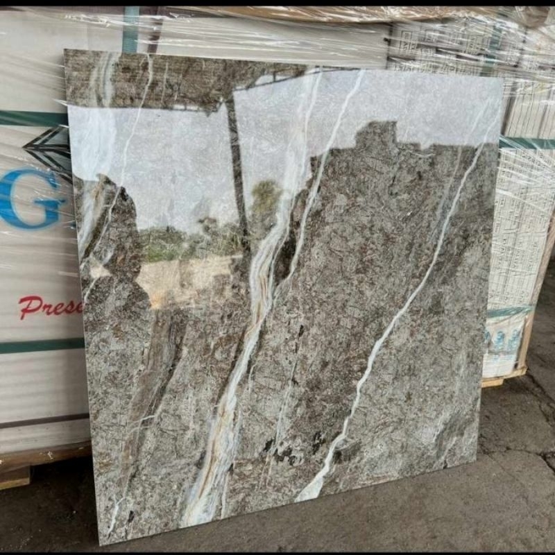 Jual Granit Lantai 60x60 Kw Lokal Arna Nataya Dark Grey Marble | Shopee ...