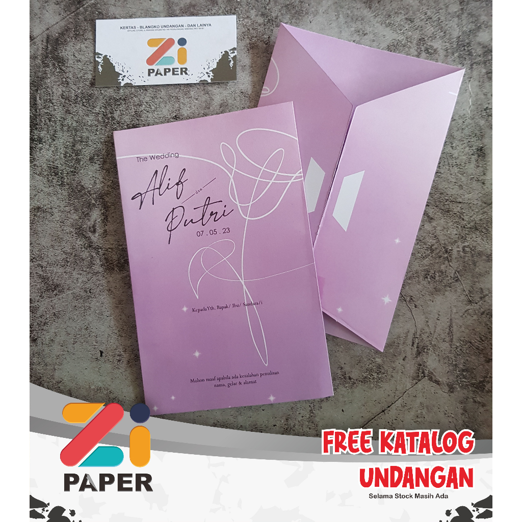 Jual blangko undangan pernikahan BTS unik,aesthetic,terbaru dan murah ...