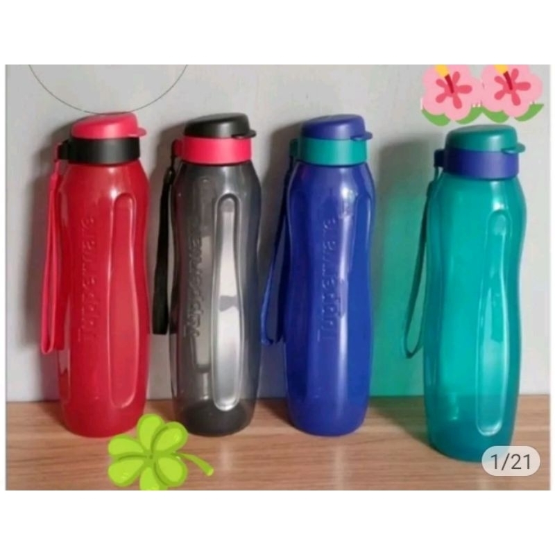 Jual botol minum eco bottle 1liter botol eco tupperware 1pcs | Shopee ...