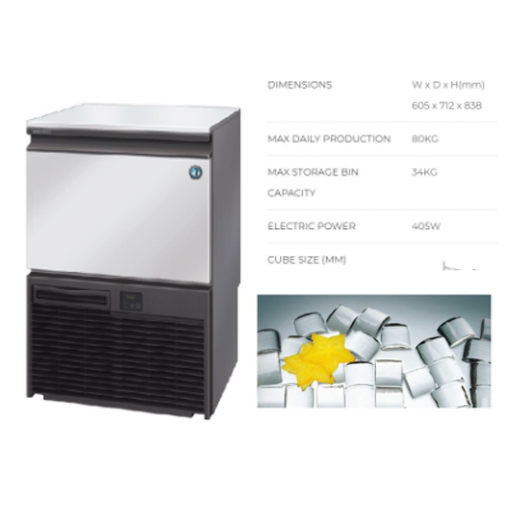 Jual HOSHIZAKI KM-80C Crescent Ice Cube Machine Mesin Pembuat Es Batu 80 Kg | Shopee Indonesia