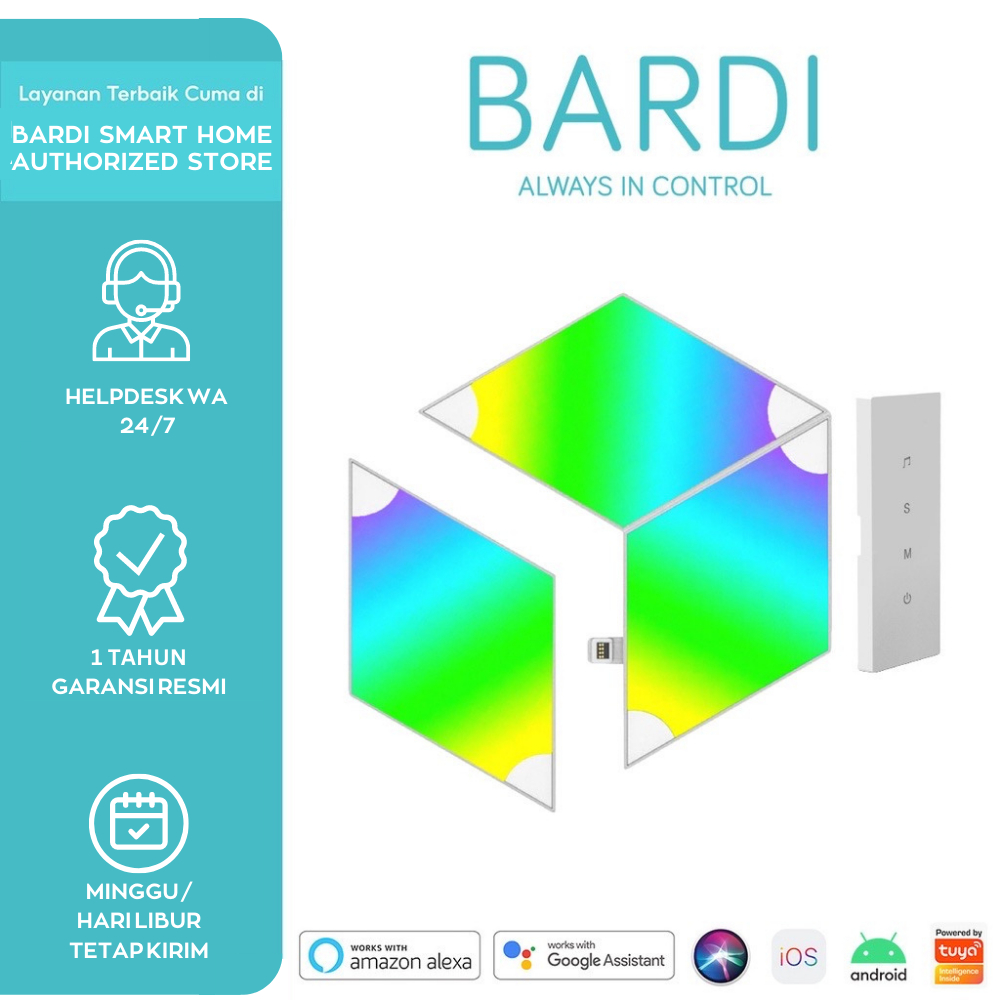 Jual BARDI Parallelogram Smart LED Panel Starter Kit & Expansion Kit ...