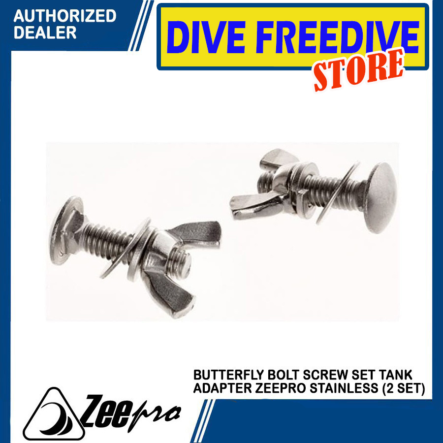 Jual Butterfly Bolt Screw Set Tank Adapter Backplate Wing Nut ...