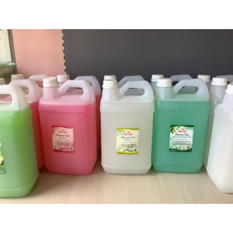Jual Heviny Shower Gel 5L Sabun Mandi Bath Foam 5 liter | Shopee Indonesia