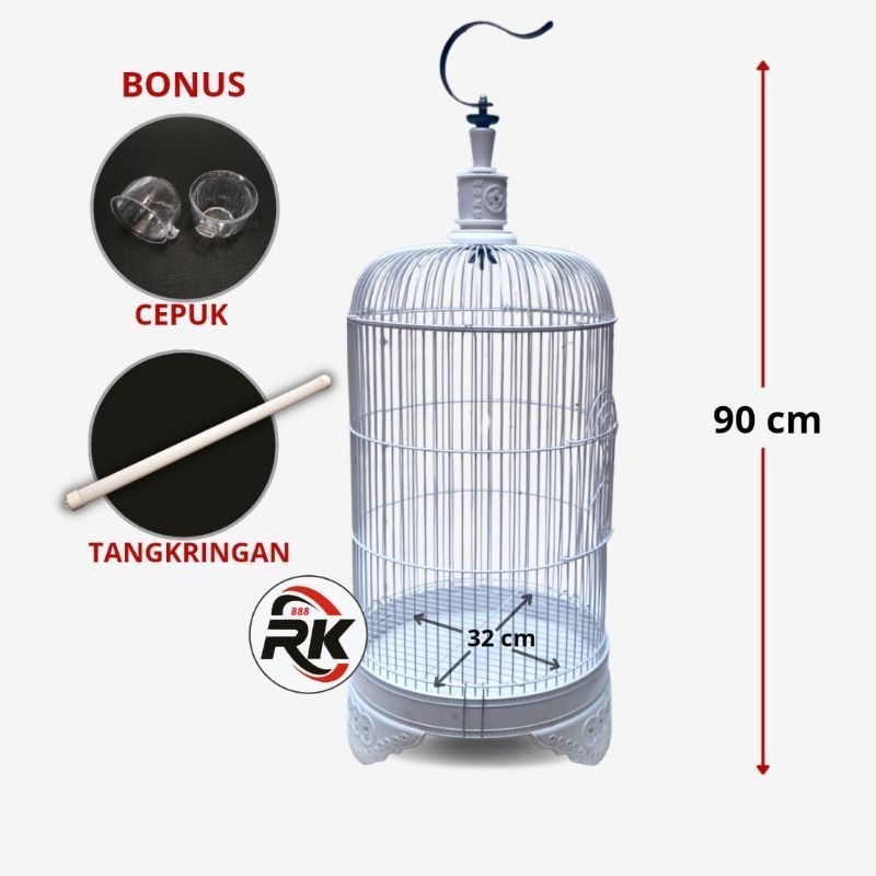 Jual SANGKAR BESI TEBAL DRAGON KANDANG BURUNG LOVEBIRD PARKIT KENARI ...