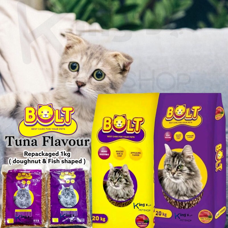 Jual Makanan Kucing KITTEN & ADULT / Makanan Kering/ Bolt Cat REPACK ...