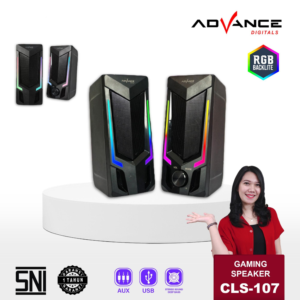 Jual Advance CLS-107 Speaker Gaming Laptop & Komputer RGB Light ...