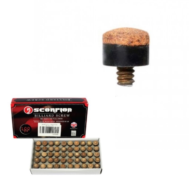 Jual Master Tip Drat / Ulir Scorpion 12mm/13mm / Billiard Screw ...