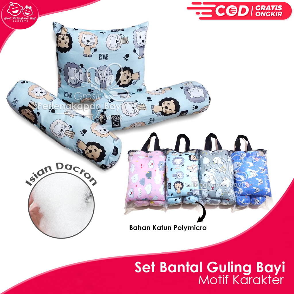 Jual Set Bantal Guling Bayi Karakter Random Boy & Girl | Shopee Indonesia