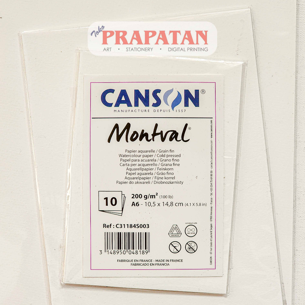 Jual Canson Montval Watercolor Paper 200gsm | Kertas Cat Air | Shopee ...
