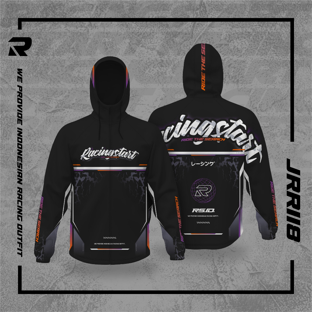 Jual JAKET RUNNING RACINGSTART JRR 118 DIGITAL PRINT HOODIE PARASUT RACING START | Shopee Indonesia
