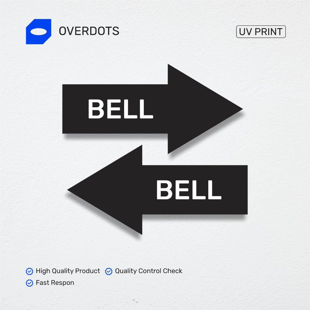 Jual Bell Panah | Papan Sign Board Akrilik Print | Signane Akrilik Bell ...
