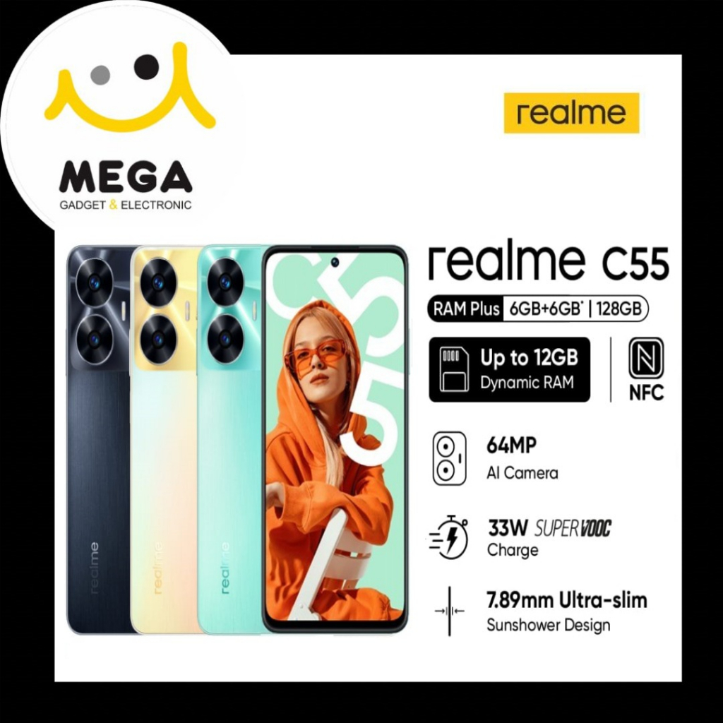 Jual Realme C55 6GB + 128GB Garansi Resmi Realme Indonesia | Shopee ...
