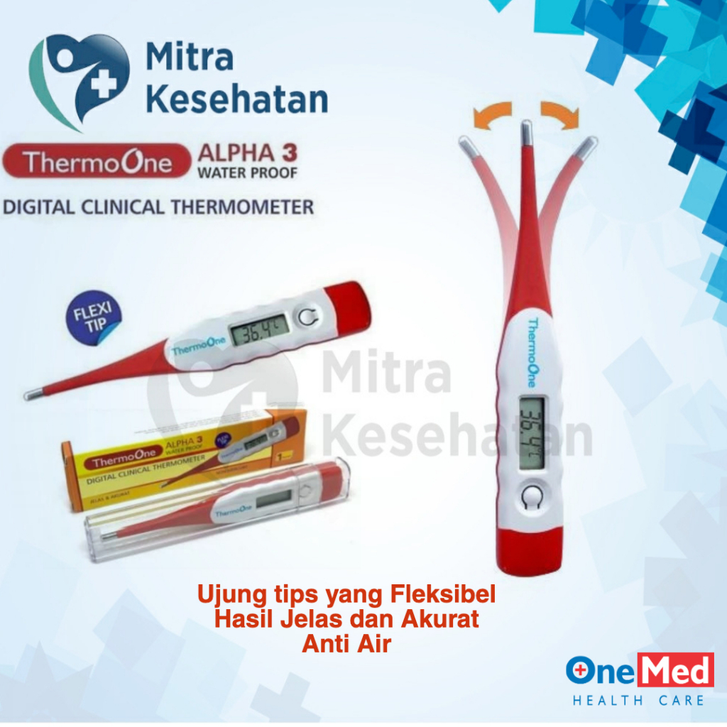 Jual TERMOMETER DIGITAL ONEMED/TERMOMETER DIGITAL ALPHA 3/TERMOMETER ...
