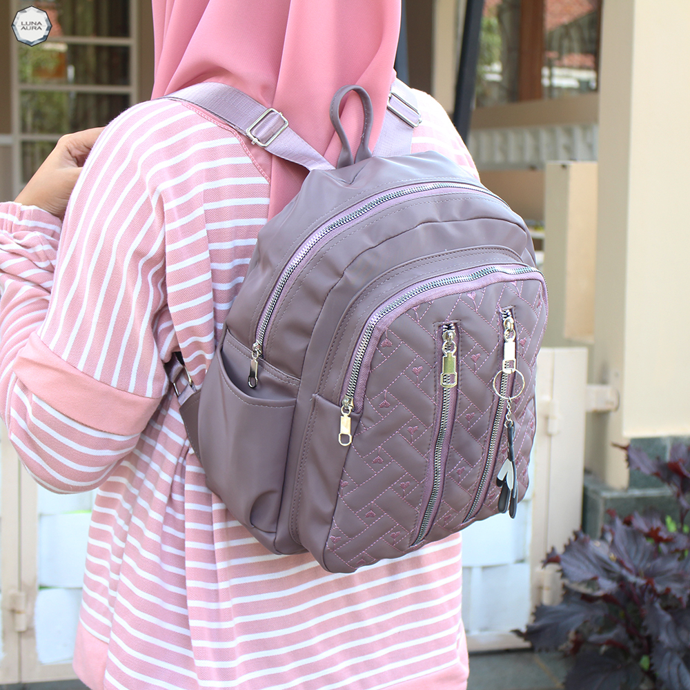 Jual Luna Aura Tas Ransel Wanita Cocoly Bordir LC 75 Tas Sekolah Wanita ...