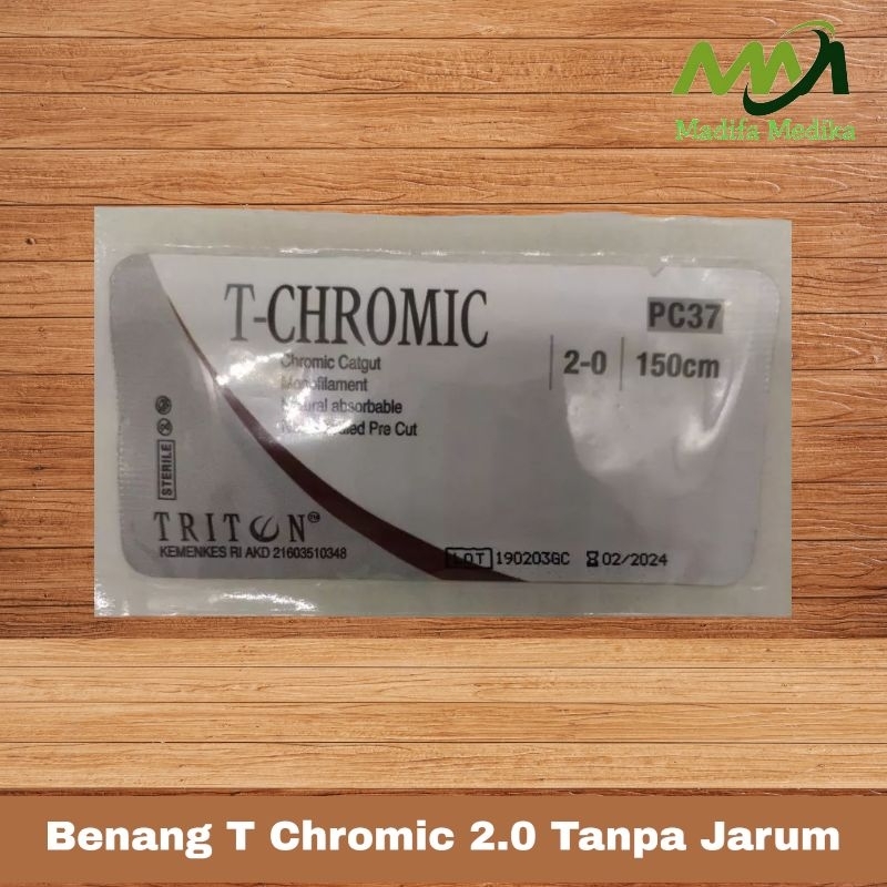 Jual T-Chromic benang ukuran 2-0 tanpa jarum 150cm | Shopee Indonesia