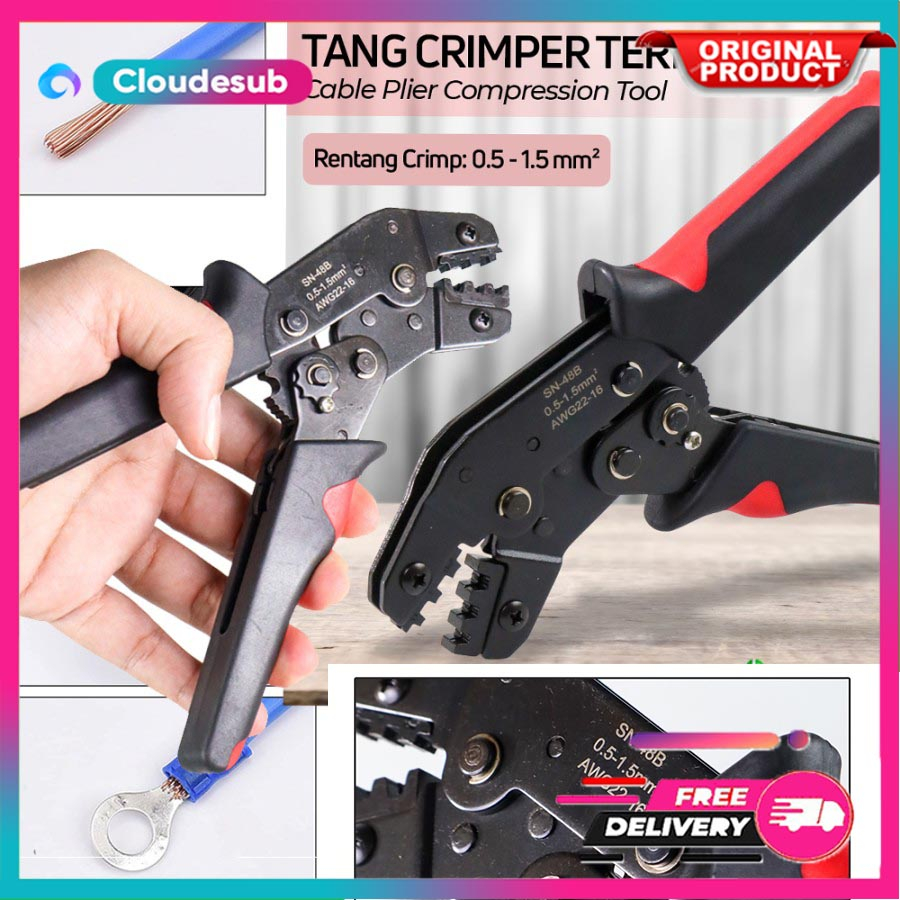 Jual Tang Skun Ferrule Crimping Press Kawat Kabel Ferule Tool Kit SN ...