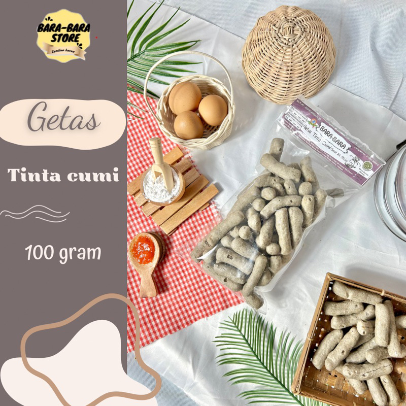 Jual Getas tinta cumi 100gram / getas masi cumi /getas panjang/getas ...