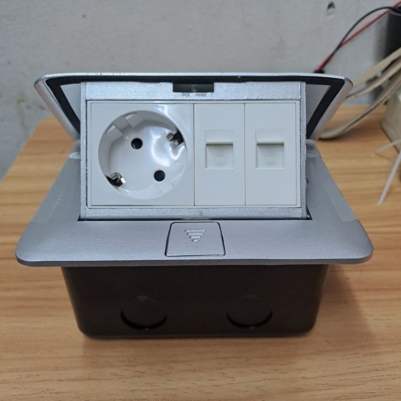 Jual Stop Kontak Lantai Floor Outlet Stop Kontak Tanam Stainless ...