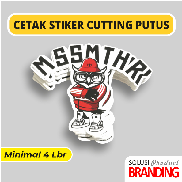 Jual Cetak Stiker Logo Vinyl A3+ Cutting Putus Die Cut | Shopee Indonesia