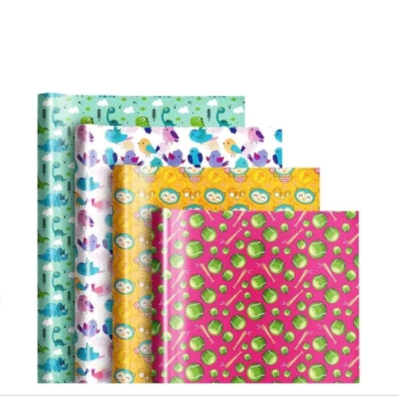 Jual kertas kado kiky 1 pak isi 50 lembar/bungkus kado/kertas kado ...