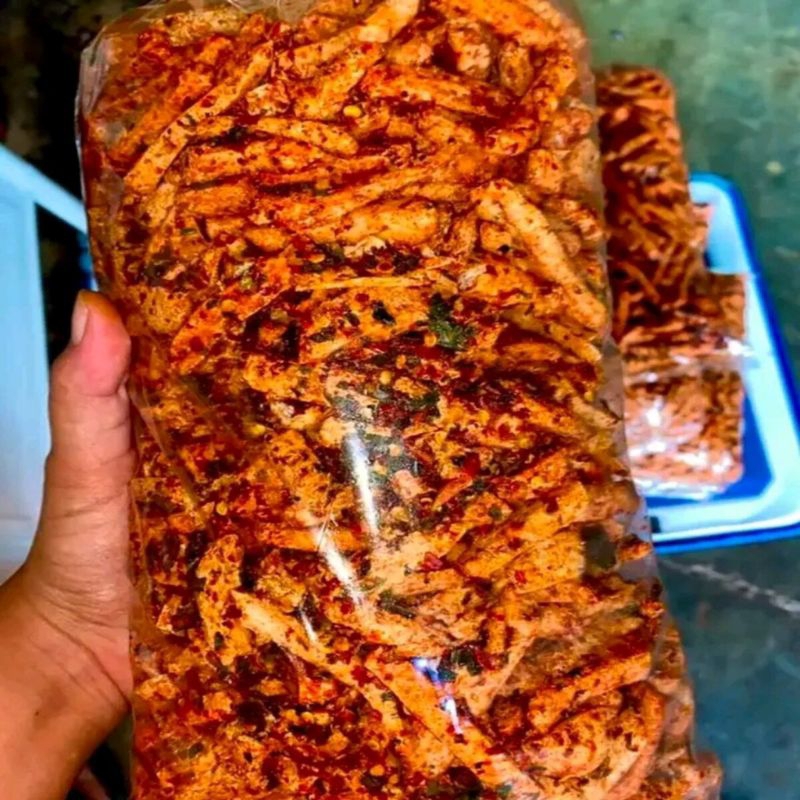 Jual Basreng 1kg Sultan bandung | Pedas Daun Jeruk | cemilan viral ...