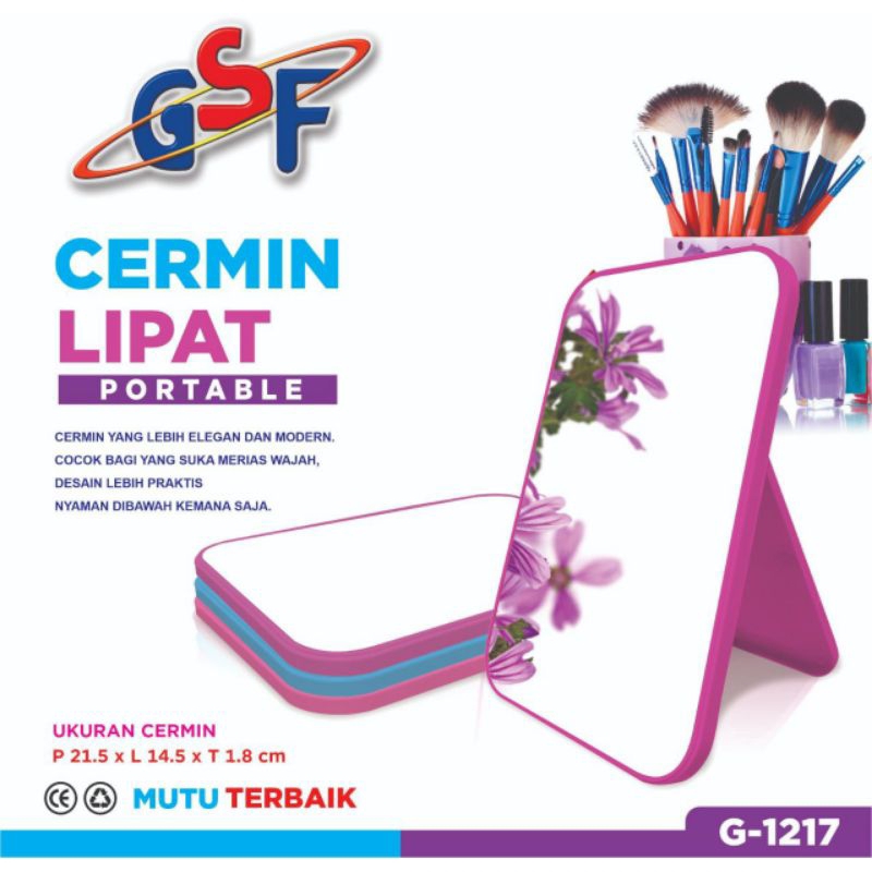 Jual CERMIN KOTAK LIPAT PORTABLE GSF/CERMIN LIPAT/CERMIN GSF | Shopee ...