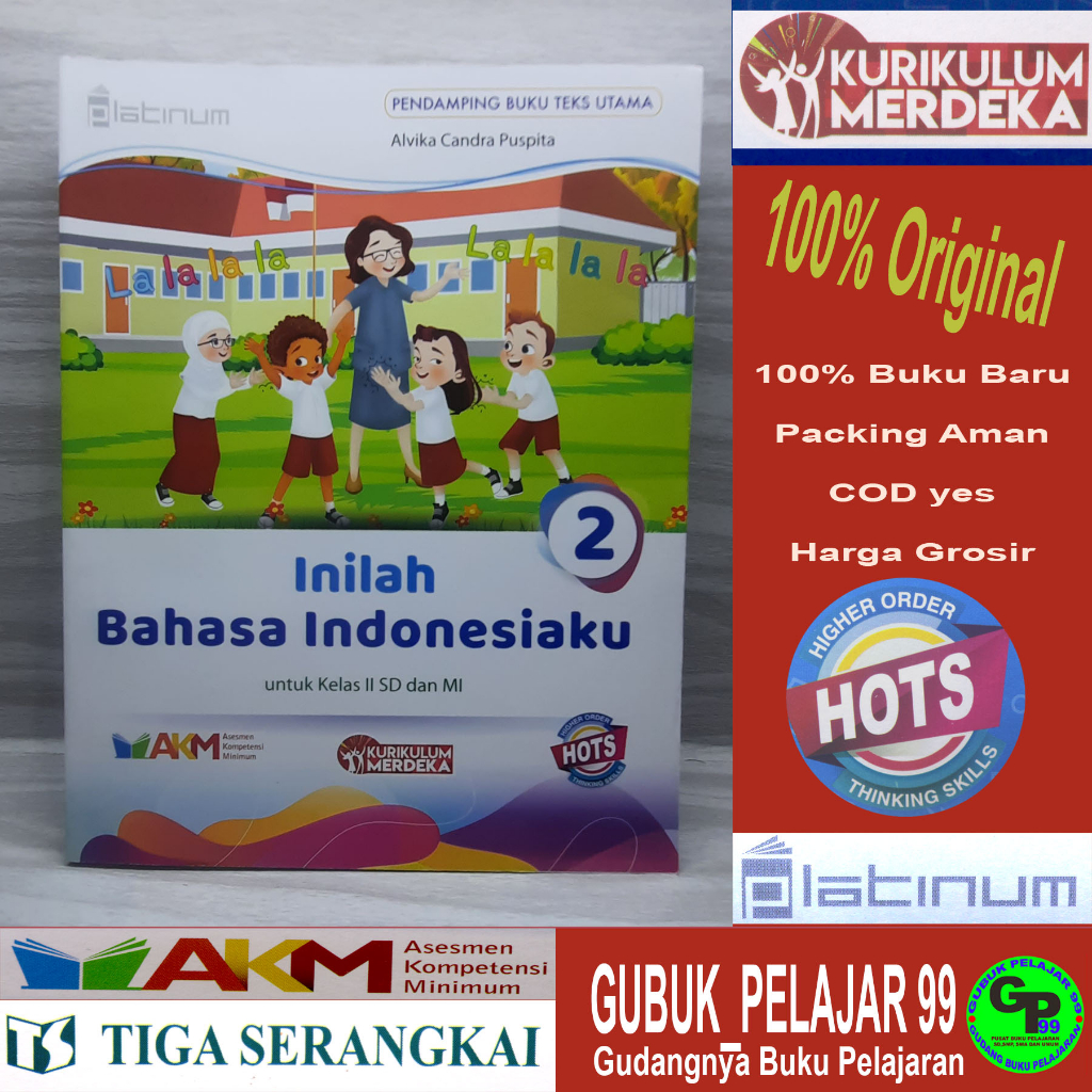 Jual Inilah Bahasa Indonesiaku Kelas 2 SD/MI Kurikulum Merdeka Platinum PT Tiga Serangkai ...