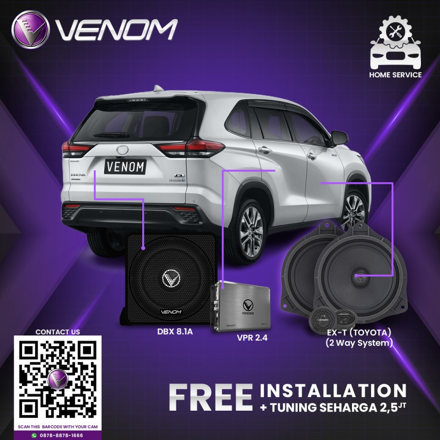 Jual Venom Express Toyota Innova Zenix Paket Audio Mobil Gratis Pasang | Shopee Indonesia