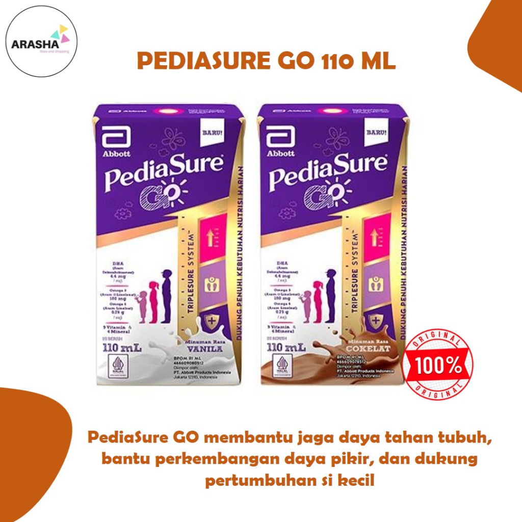 Jual PEDIASURE GO 110ML- Susu daya tahan tubuh anak - Susu tumbuh ...