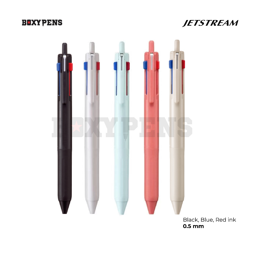 Jual Uni Ball Jetstream 3 Color SXE3-507 Ballpoint Pen 0.5 mm | Shopee ...