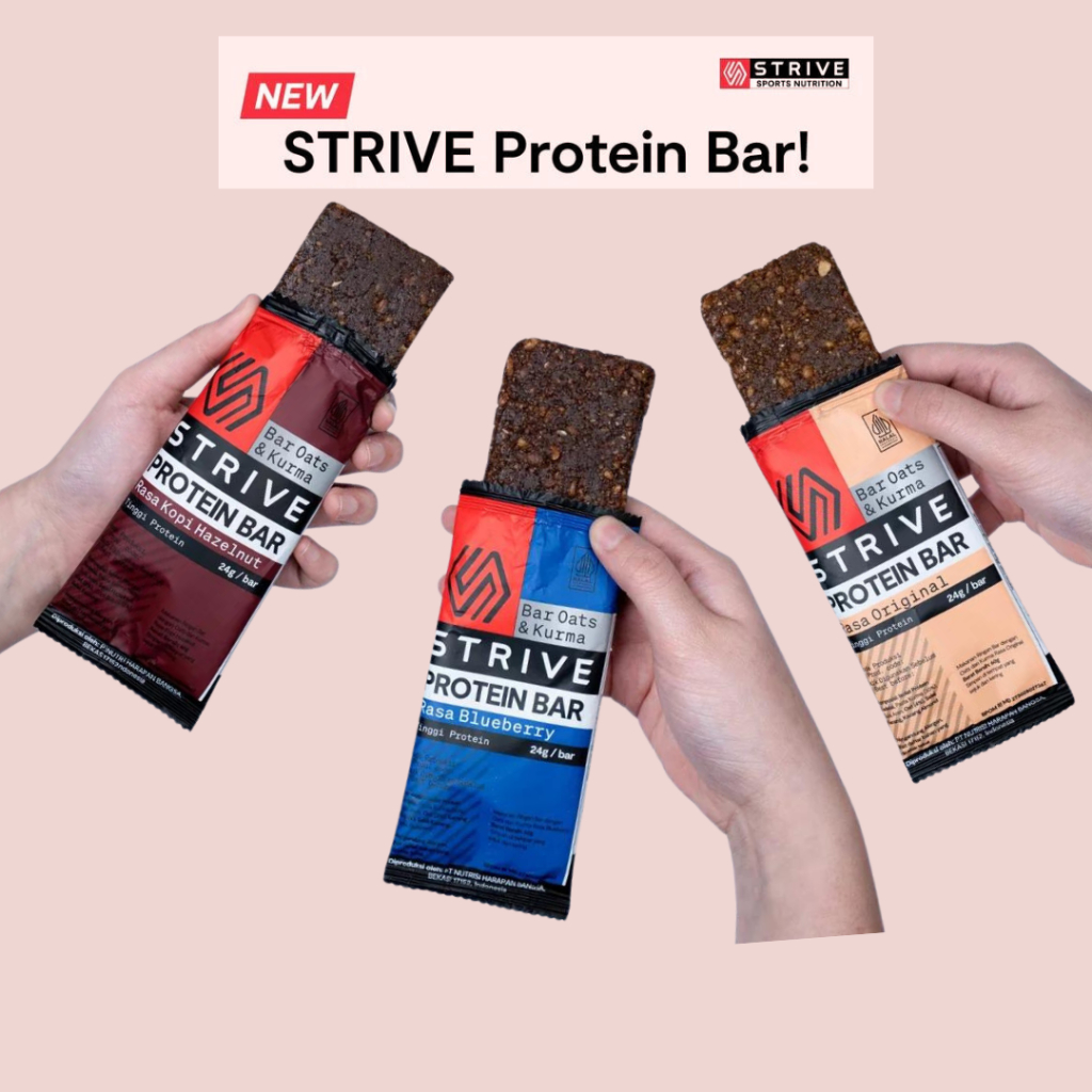 Jual STRIVE PROTEIN BAR /Cemilan - 1 PC (24G PROTEIN/ BAR) | Shopee ...