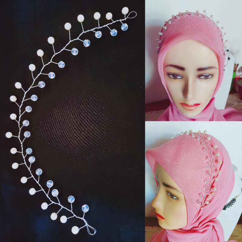 Jual Headpiece hijab | Headpiece hijab | Headpiece hiasan kepala ...